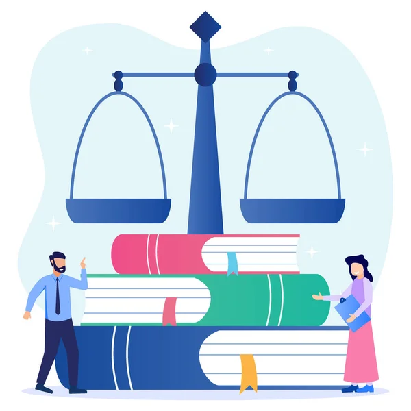 Law Supremacy Justice Concept Vector Illustration Litigation Support ...