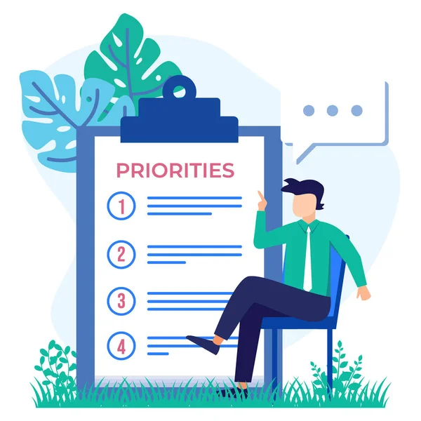Priority Concept Vector Illustration Important Agenda Doing Planning Work Management Stock ...