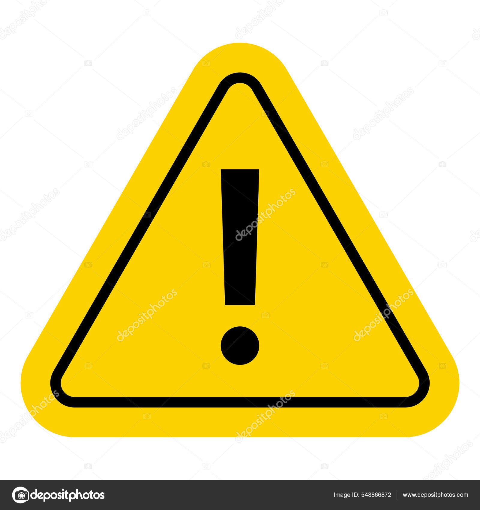 Señal Advertencia Triángulo Icono Amarillo Precaución Símbolo ...