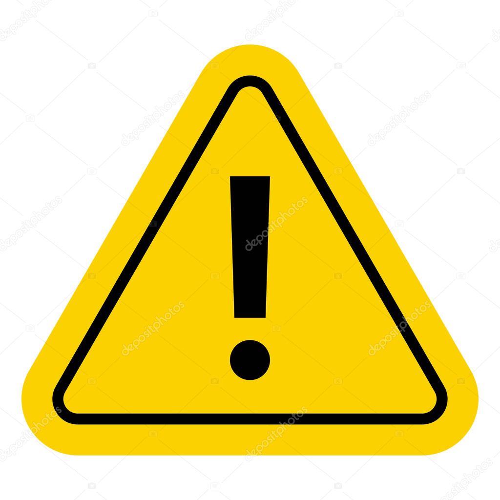 Señal Advertencia Triángulo Icono Amarillo Precaución Símbolo ...