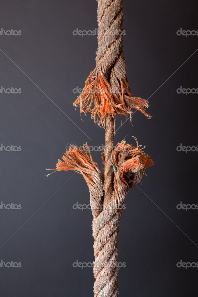 Frayed rope — Stock Photo © blackboard1965G #48395665