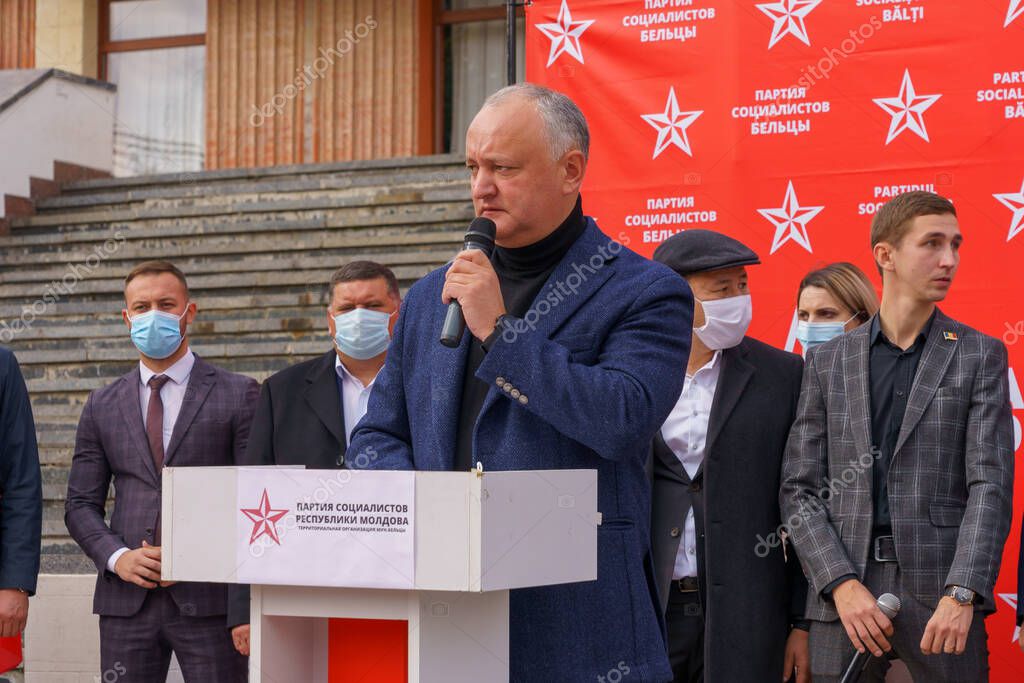 Igor Dodon es el ex presidente del país. Reunión del Partido de los ...