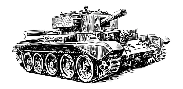 Old Fighting Tank World War Stock Vector by ©alekseimakarov 189860058