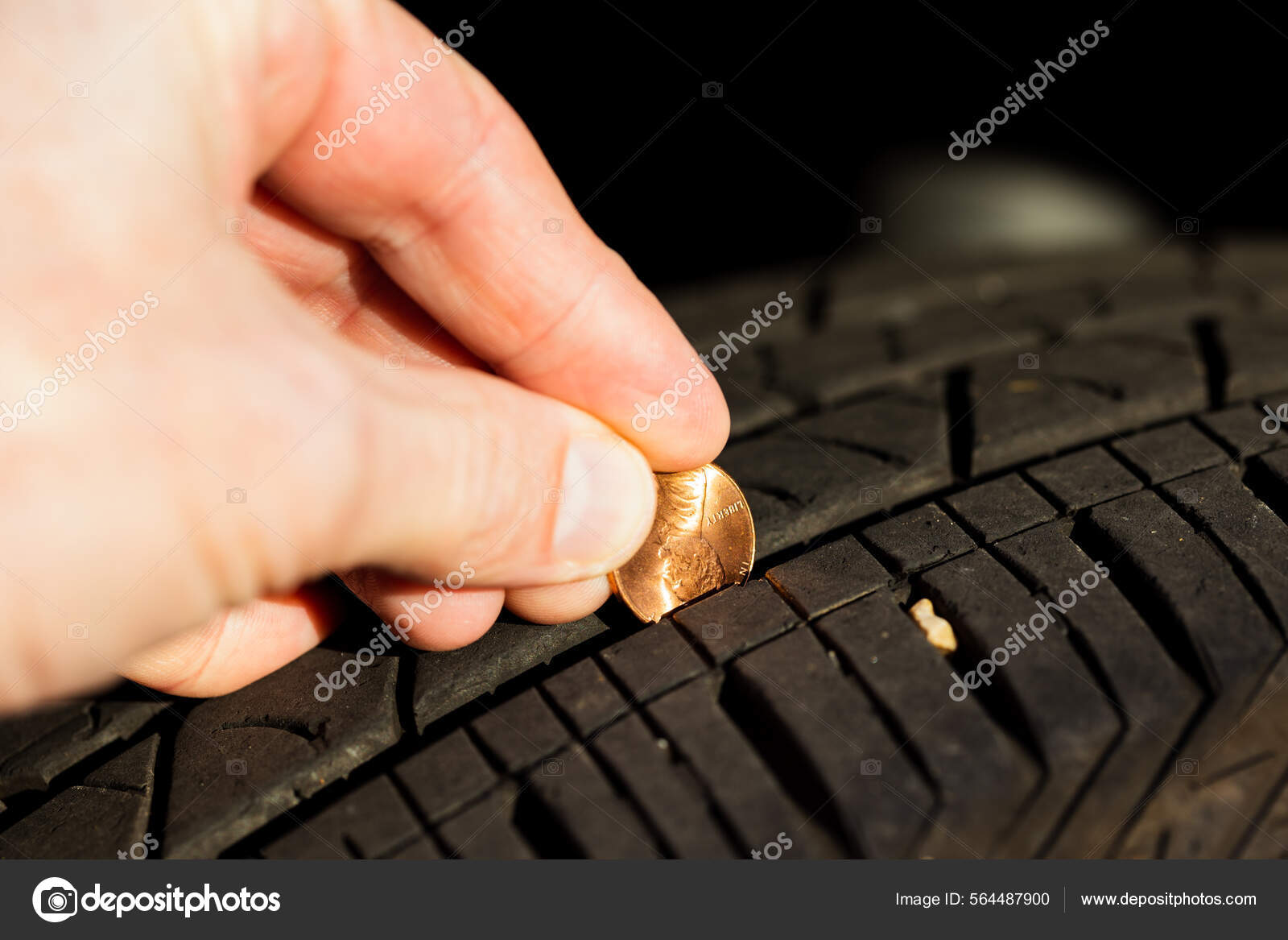 Using Penny Check Tread Depth Tire Stock Photo by ©C5Media 564487900 Using Penny Check Tread Depth Tire Stock Photo by ©C5Media 564487900
