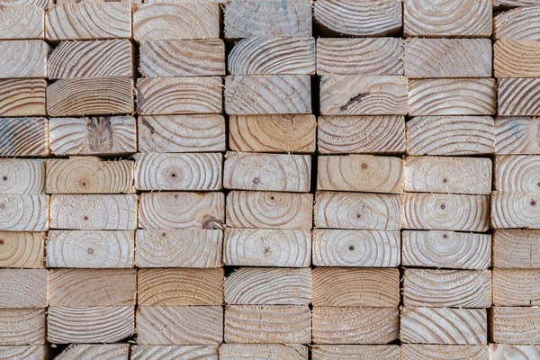 Photograph of the end profile of a stack of 2 x 4's in a lumber yard ...
