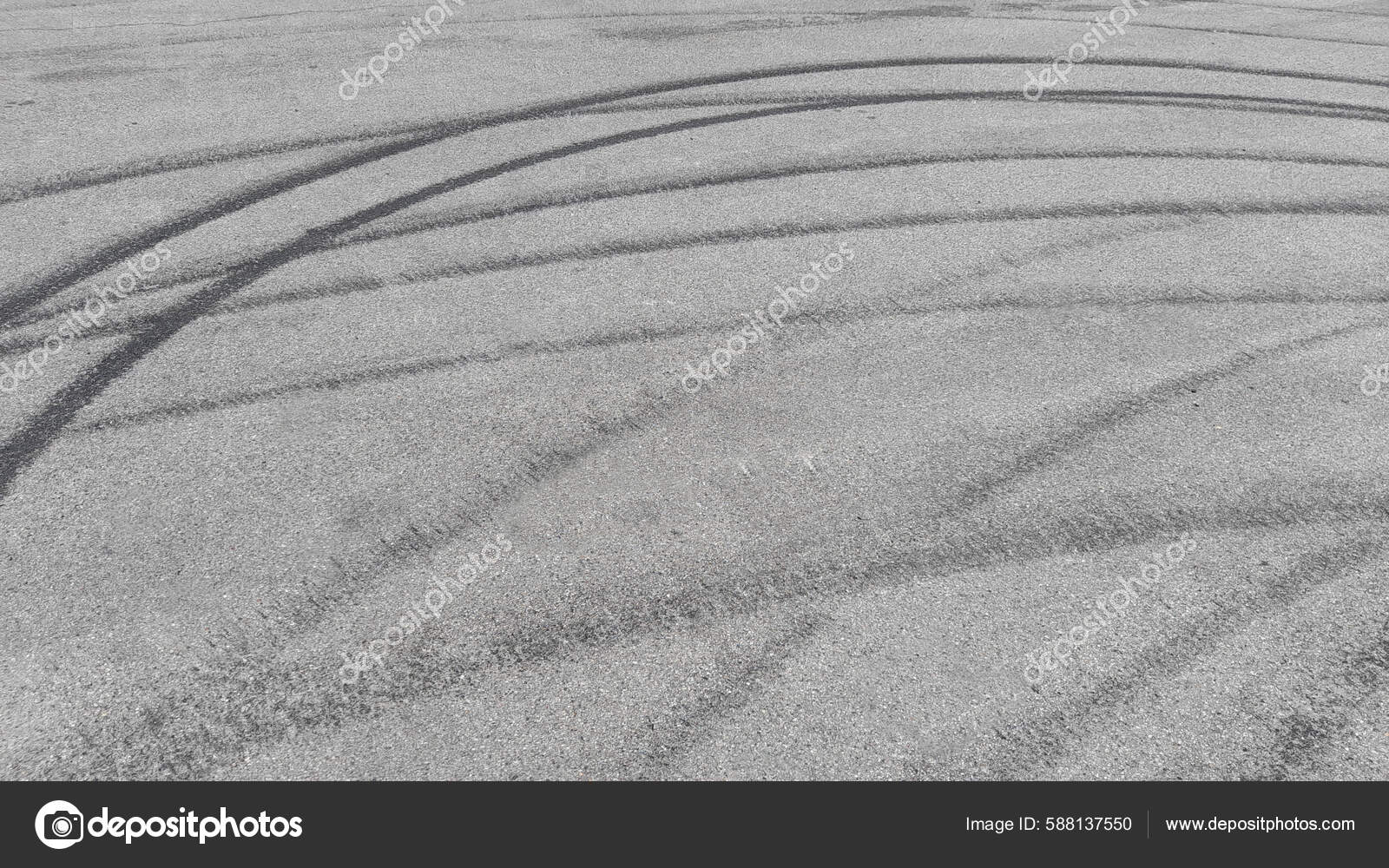 Skid Marks Asphalt Road Made Racing Car — Stock Photo © AlfonsVen ...