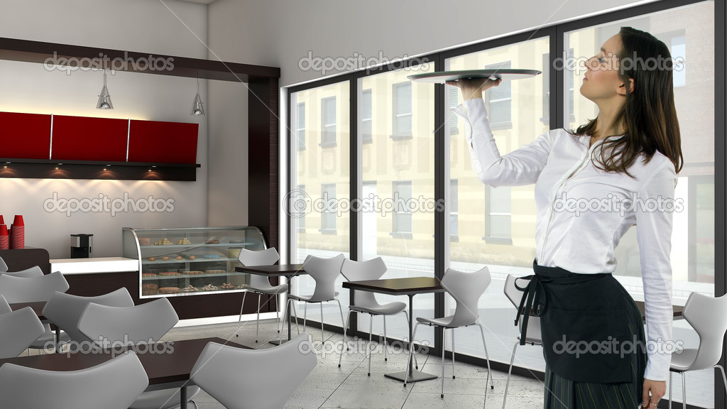 Waitress dancing in hotel Stock Photo by ©innovatedcaptures 49305675