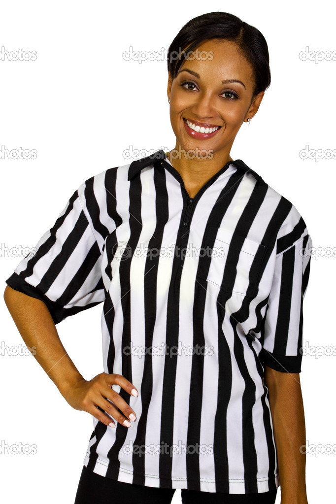 Female referee with hand gestures Stock Photo by ©innovatedcaptures ...