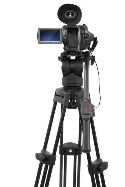 TV Professional studio digital video camera isolated on white — Stock ...