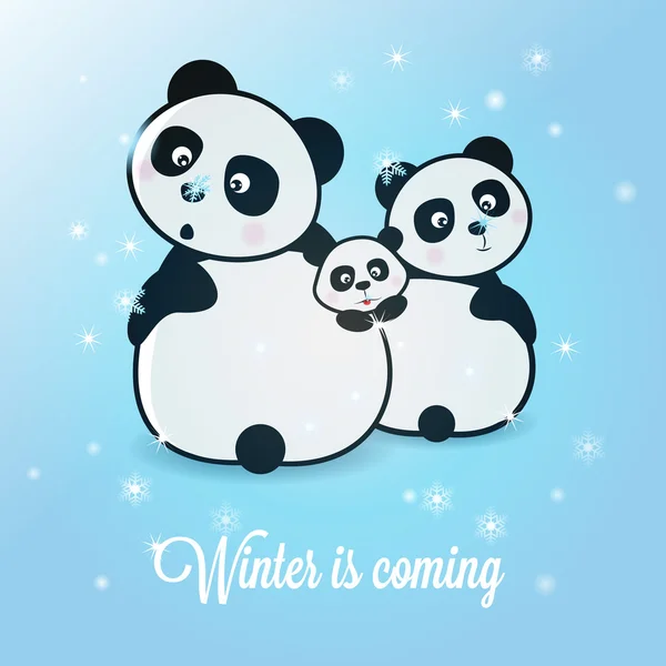 Panda family Vector Art Stock Images | Depositphotos