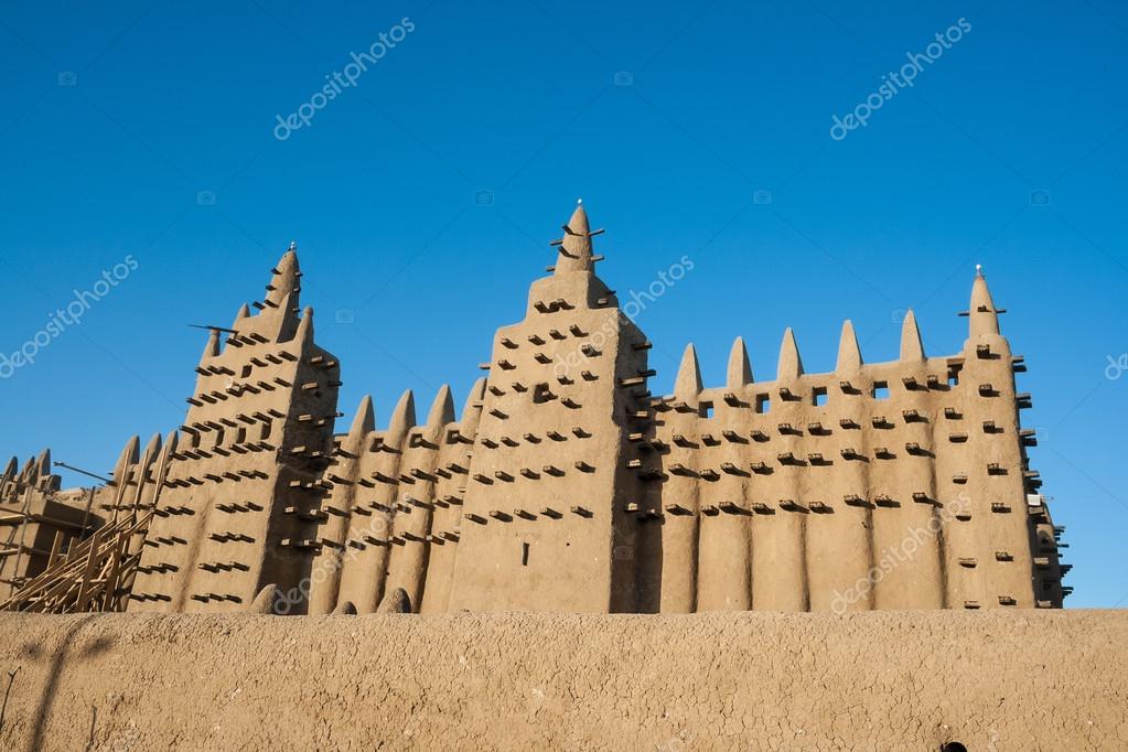The Great Mosque of Djenné, Mali, Africa. Stock Photo by ...