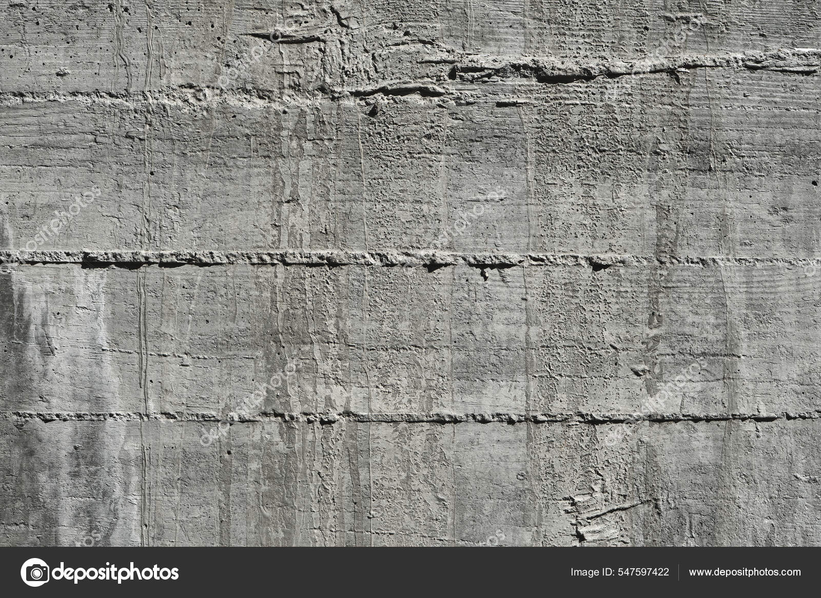 Raw Exposed Concrete Formwork Wall Grunge Texture Stock Photo by ...