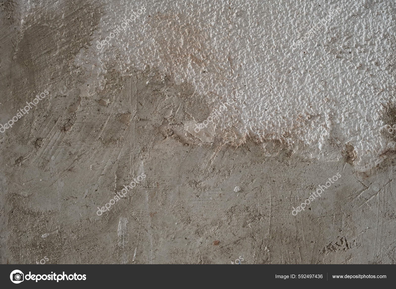 Cement Render Plaster Coating Old Popcorn Ceiling Wall Bumpy Texture ...