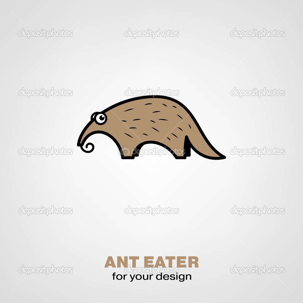 Cartoon ant-eater Stock Vector by ©shewolf 47453405