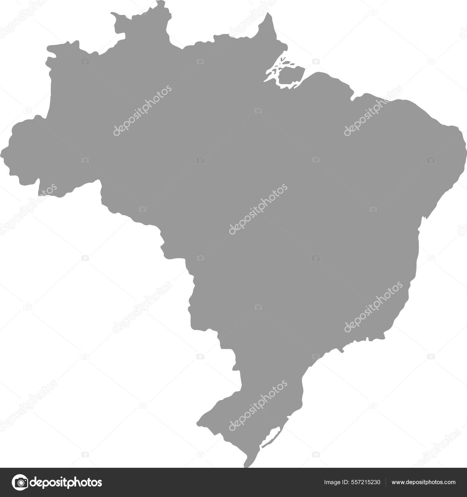 Mapa Brasil Png Fundo Transparente Símbolos Brasil Ilustração Vetorial ...