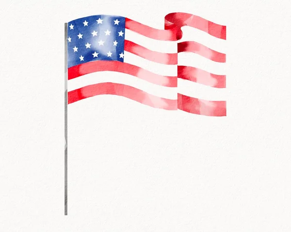 Coloring page for kid usa flag without color white background Stock ...