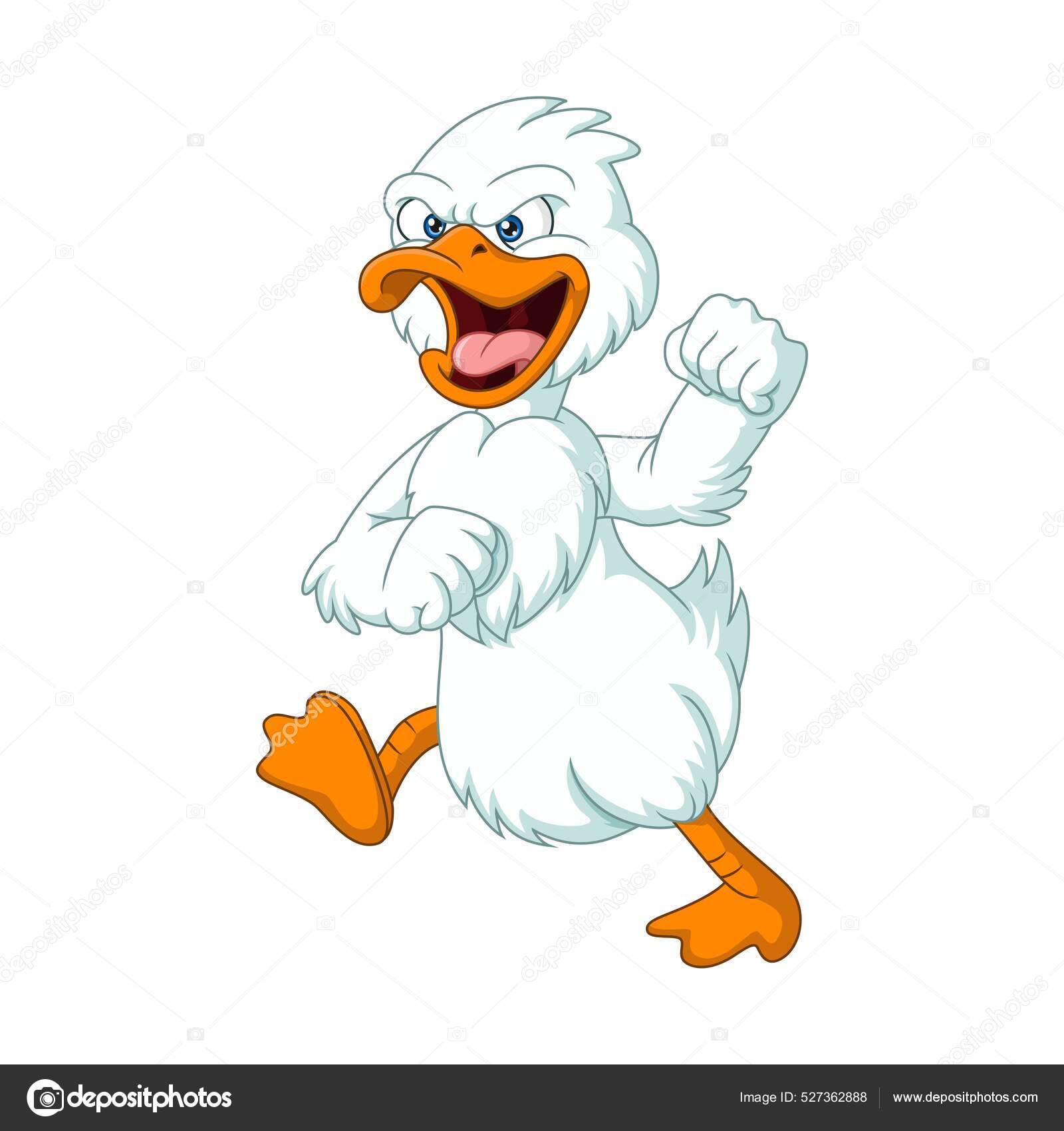 Angry Cartoon Goose