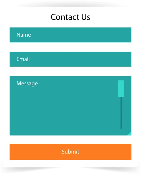 Simple contact us form templates Stock Vector Image by ©lemon5ky #84484032