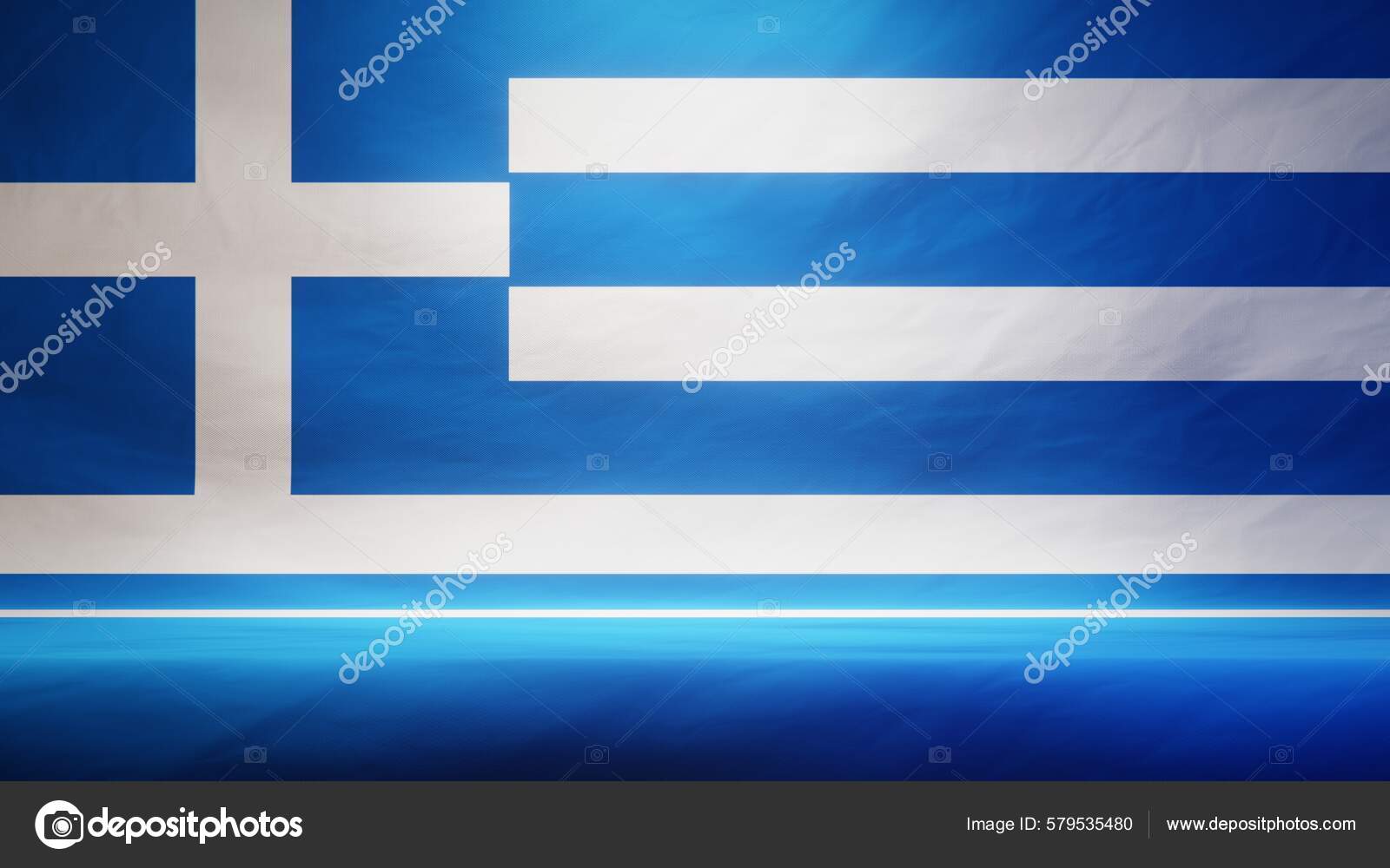 Studio Backdrop Draped Flag Greece Presentation Product Display ...
