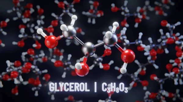 The molecular structure of glycerol Stock Photos, Royalty Free The ...