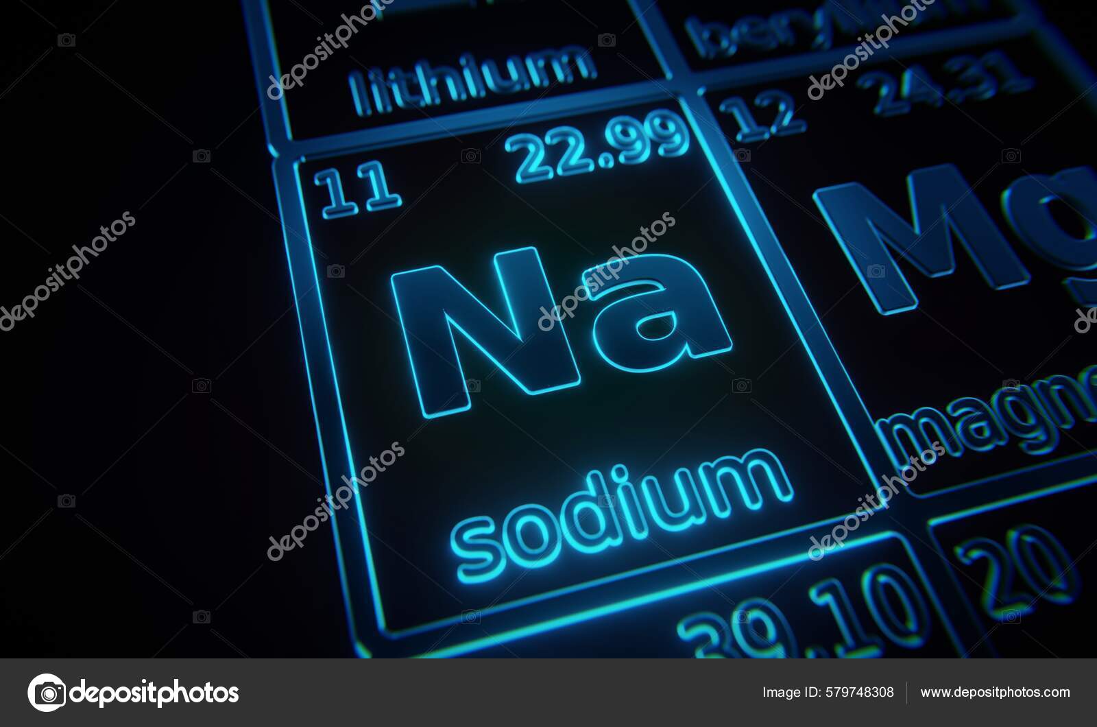 Sodium Element 3d Model