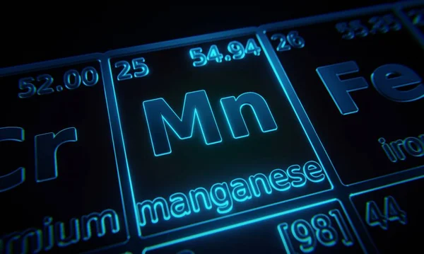 Focus Chemical Element Caesium Illuminated Periodic Table Elements ...