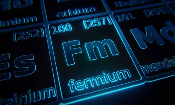 Focus Chemical Element Neon Illuminated Periodic Table Elements ...