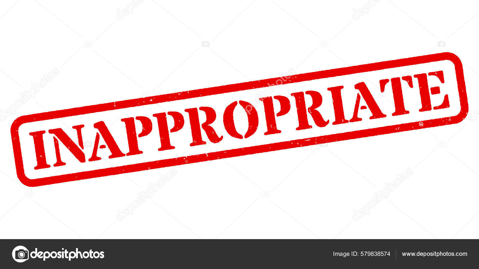 Inappropriate Red Rubber Stamp Vector Stock Vector Image by ©HTGanzo ...
