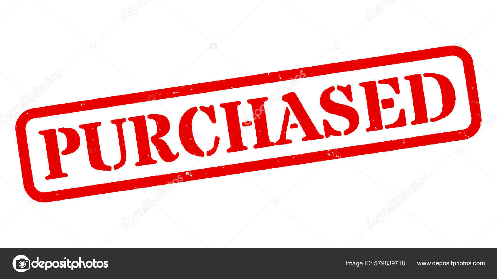 Vector Sello Goma Roja Comprado Vector de stock #579839718 de ©HTGanzo