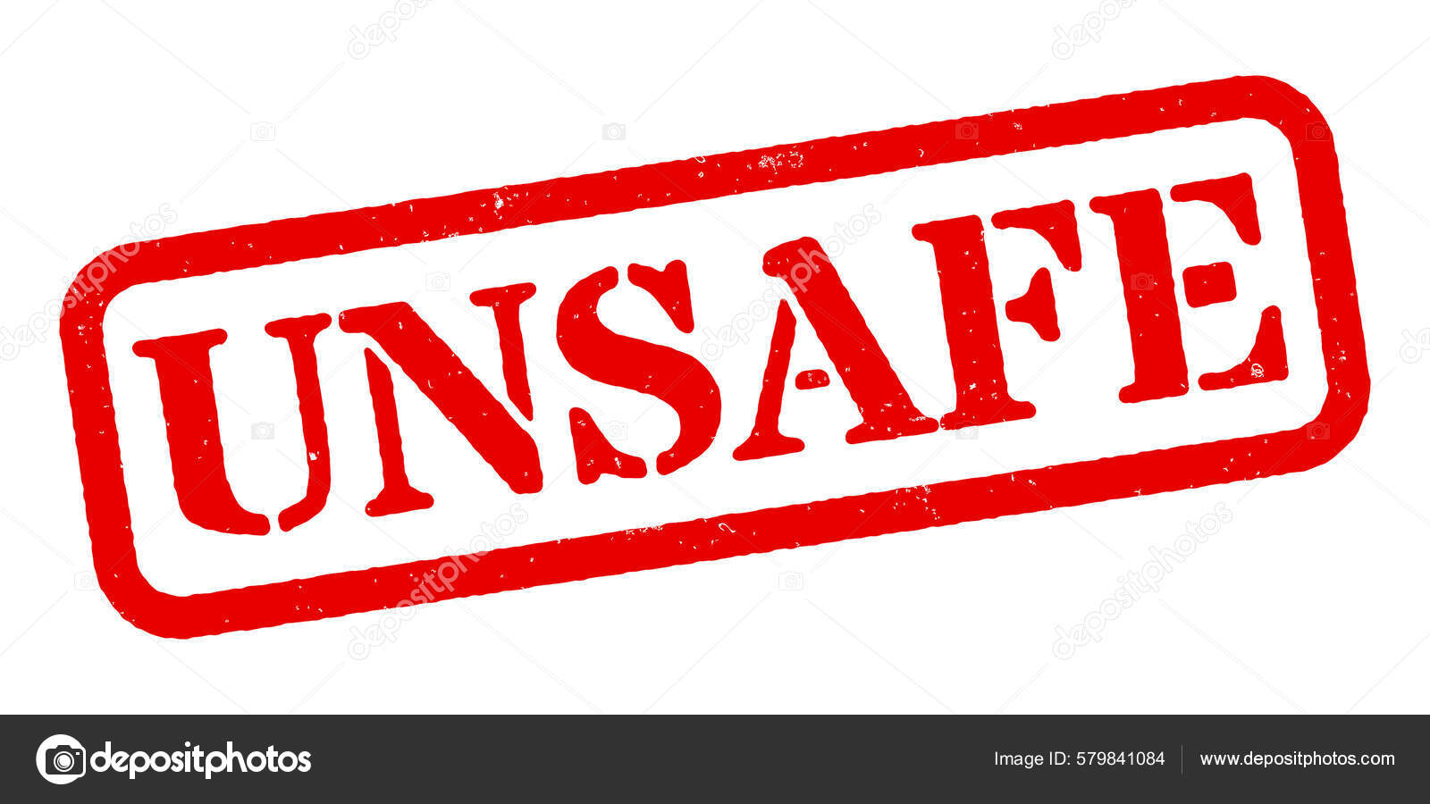 Unsafe Red Rubber Stamp Vector Stock Vector Image by ©HTGanzo #579841084