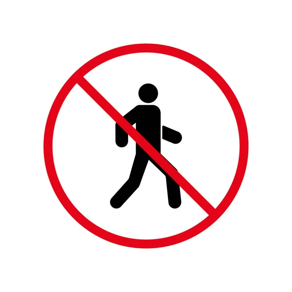 100,000 No walking sign Vector Images | Depositphotos