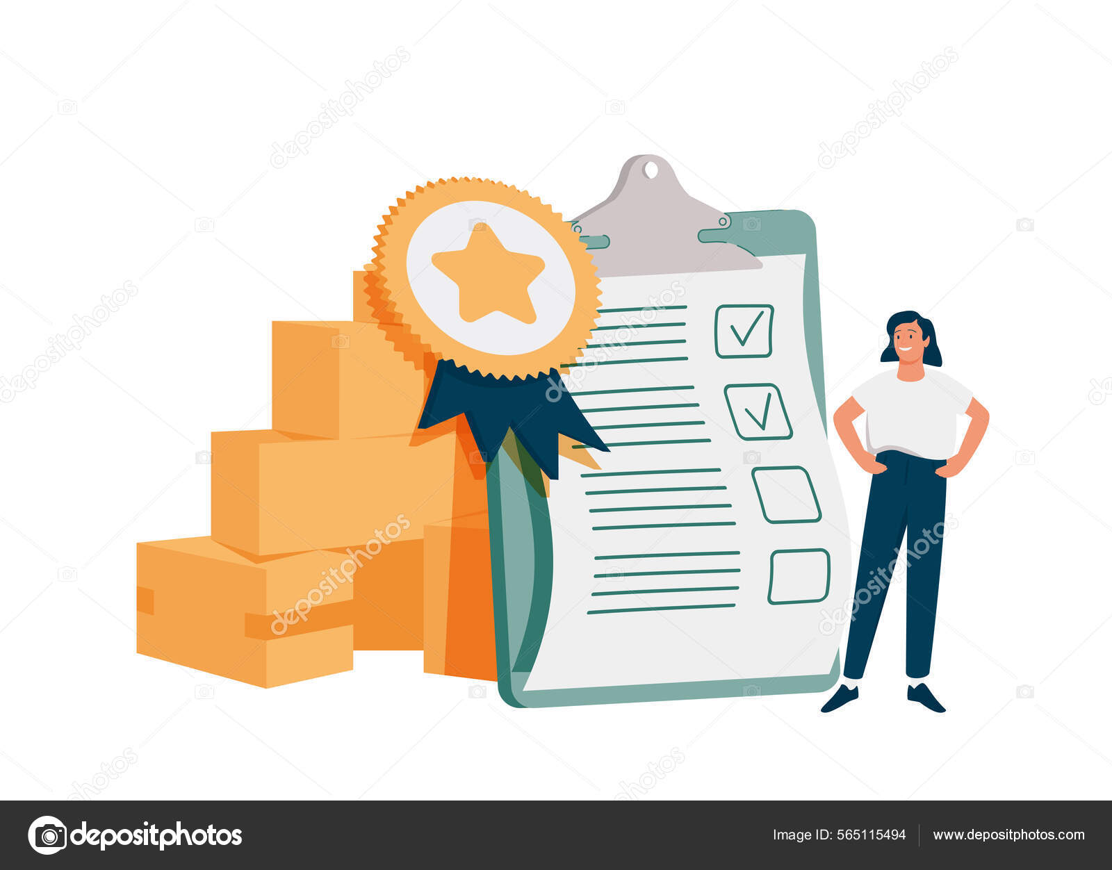 Quality Control, QC to check quality and giving certified or approval ...