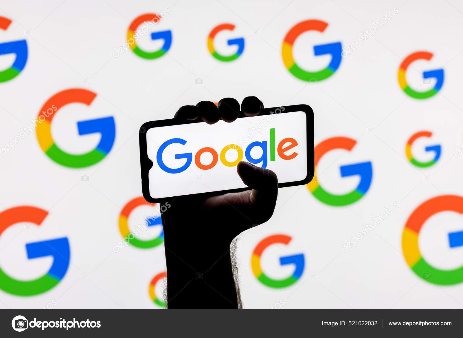 Kazan Russia Oct 2021 Smartphone Google Technology Company Logo Screen ...