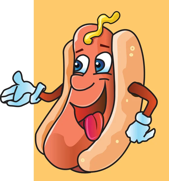 Hot Dog Character with Attitude — Stock Vector © aoshlick #12843274