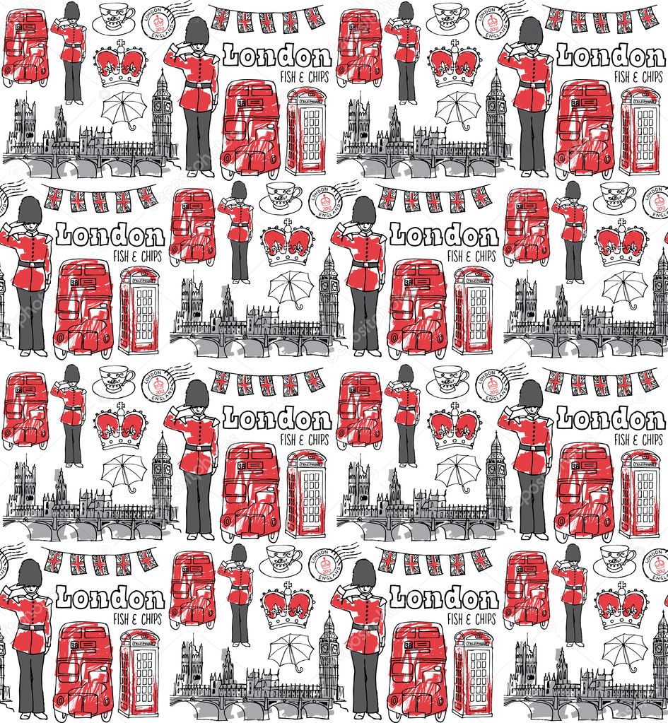London pattern — Stock Vector © OMW #48661207