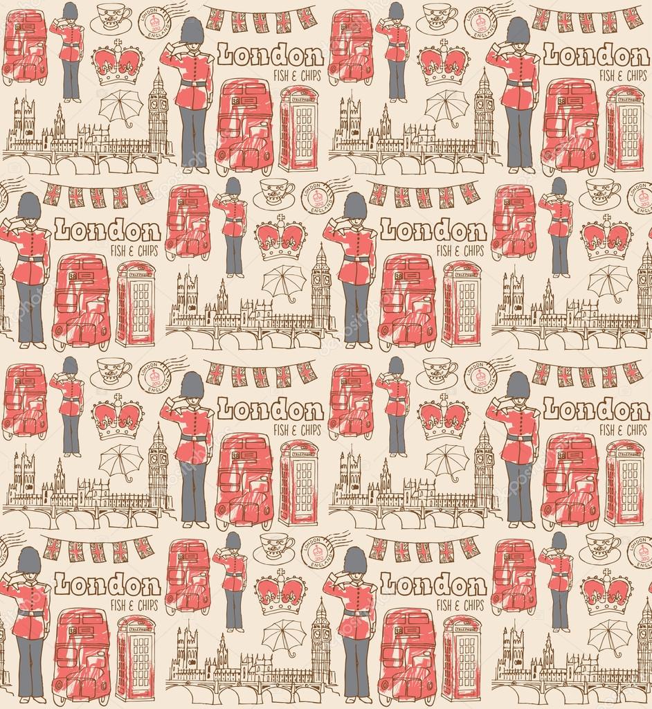 London pattern — Stock Vector © OMW #48661239