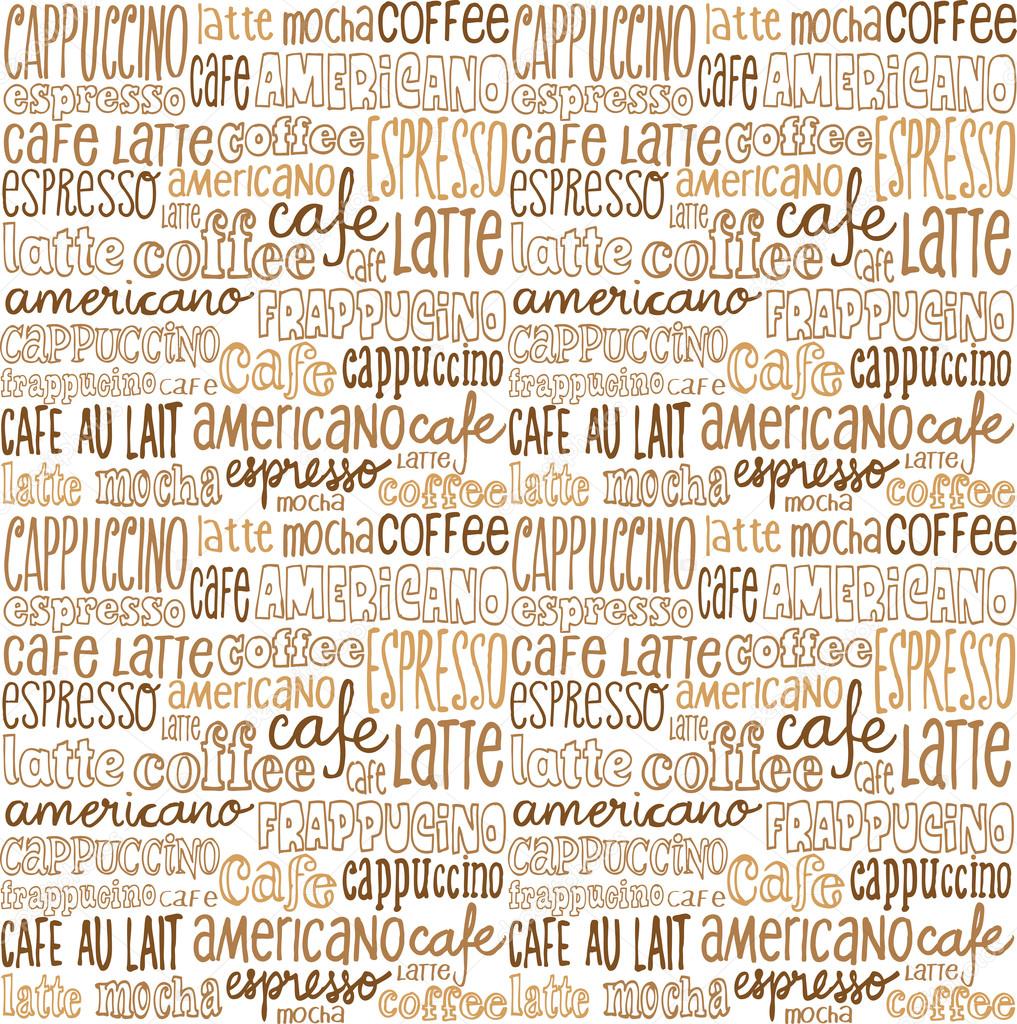 Coffee words background Stock Vector Image by ©OMW #48663303