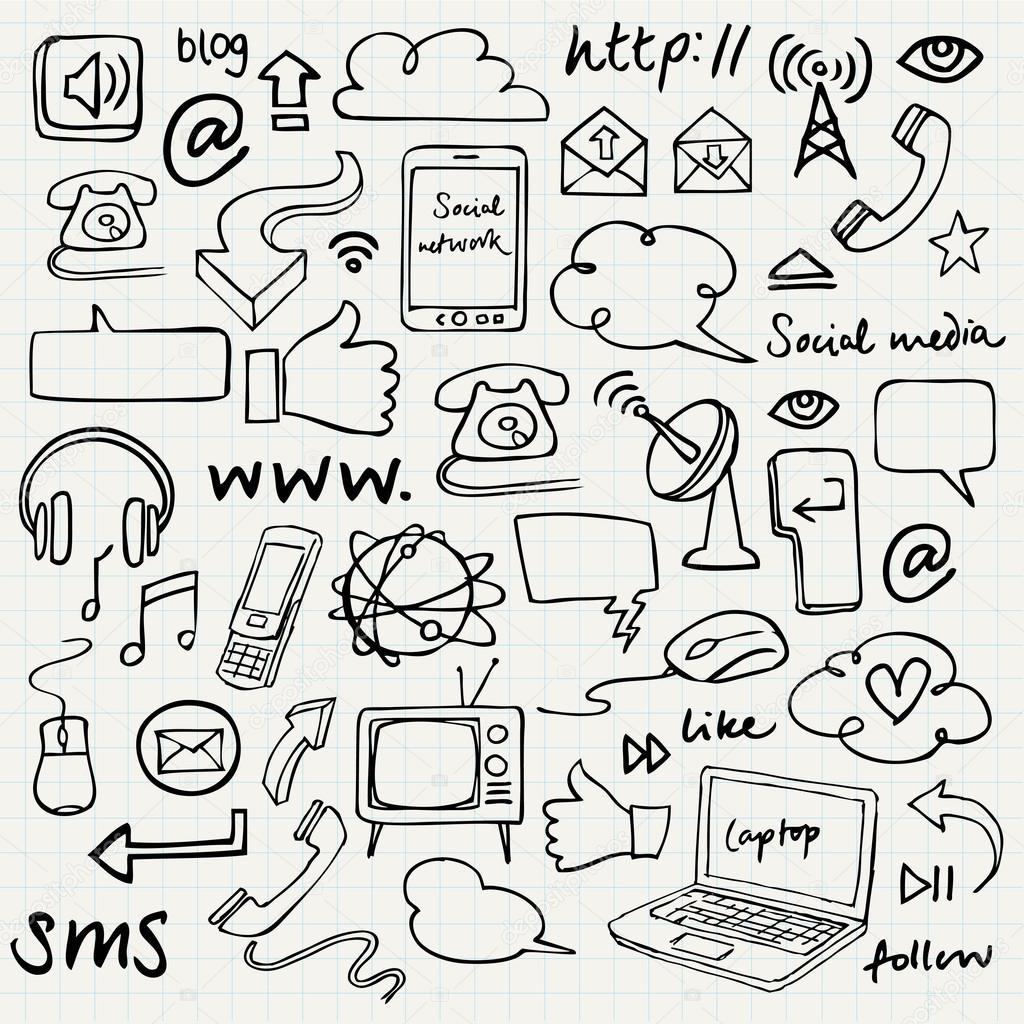 Internet doodles Stock Vector Image by ©OMW #48663825 Internet doodles Stock Vector Image by ©OMW #48663825