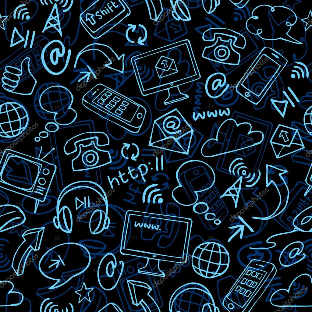 Internet seamless background Stock Vector by ©OMW 48664159