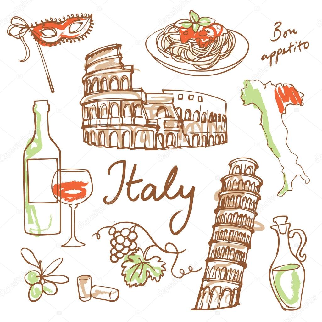 Italian Symbols Clipart