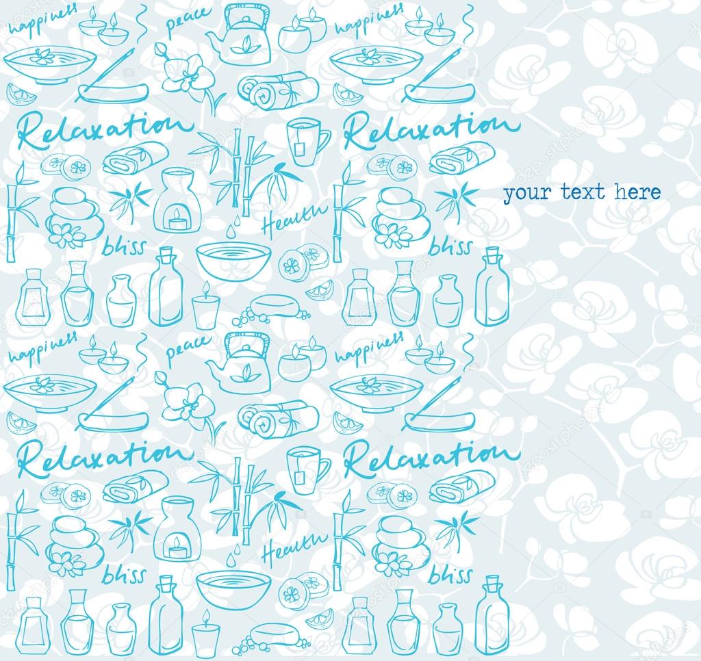 Spa & beauty pattern Stock Vector Image by ©OMW #48721337