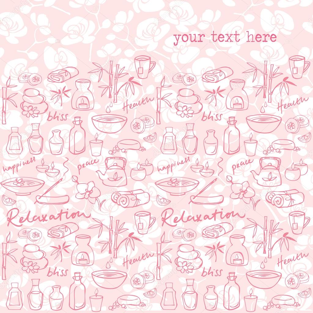 Spa & beauty pattern Stock Vector Image by ©OMW #48721355