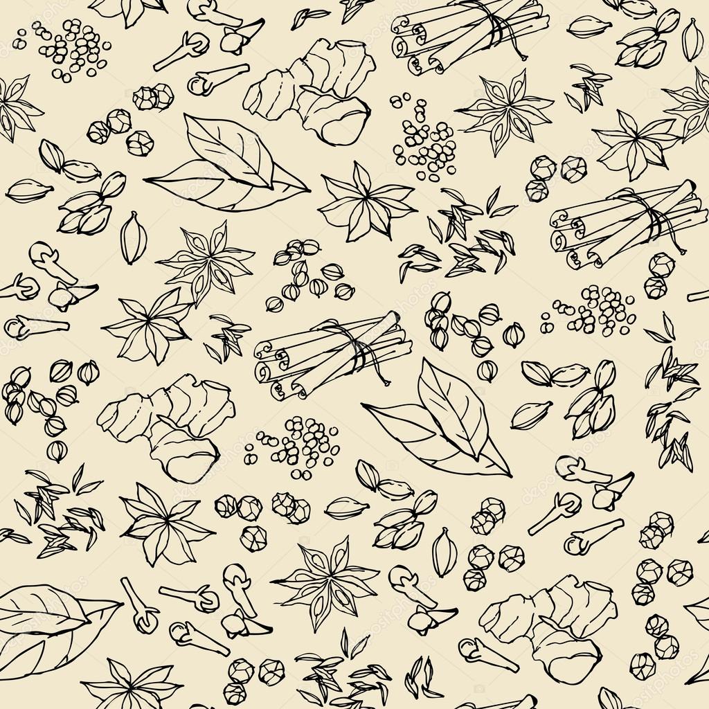 Spices pattern Stock Vector Image by ©OMW #48722023