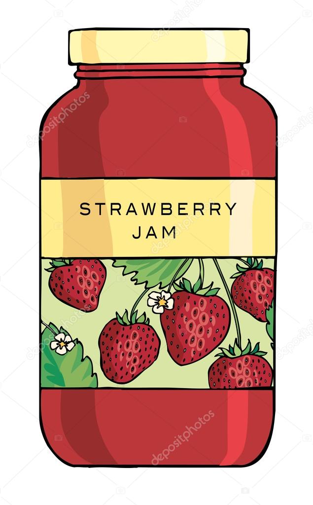Strawberry jam Stock Vector by ©OMW 48726121