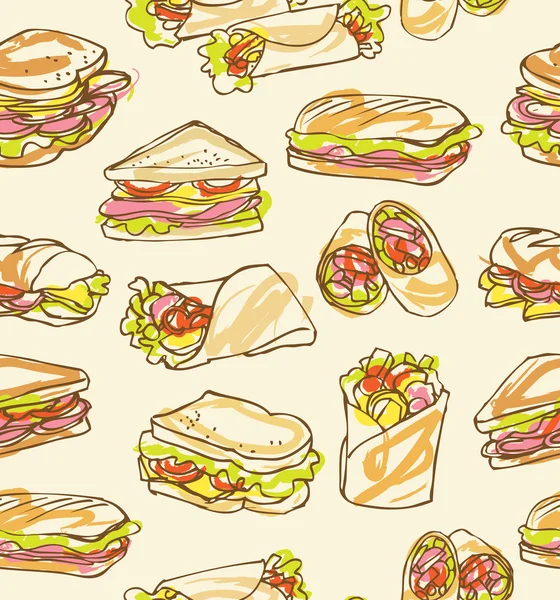 Sandwich pattern Stock Vector Image by ©OMW #49204255