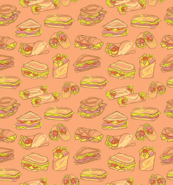 Sandwich pattern — Stock Vector © OMW #49204177