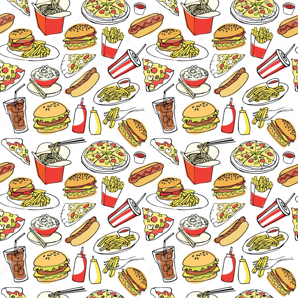 Comida rápida vector, gráfico vectorial © OMW imagen #49202481