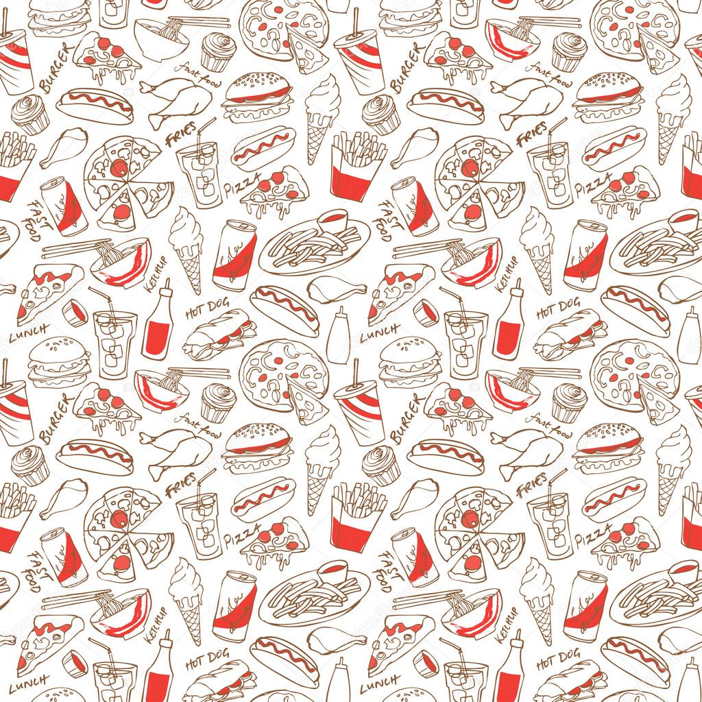 Fast food Stock Vector by ©OMW 49202499