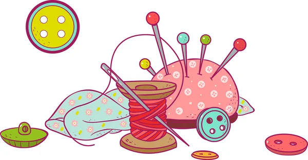 Sewing kit Vector Art Stock Images | Depositphotos