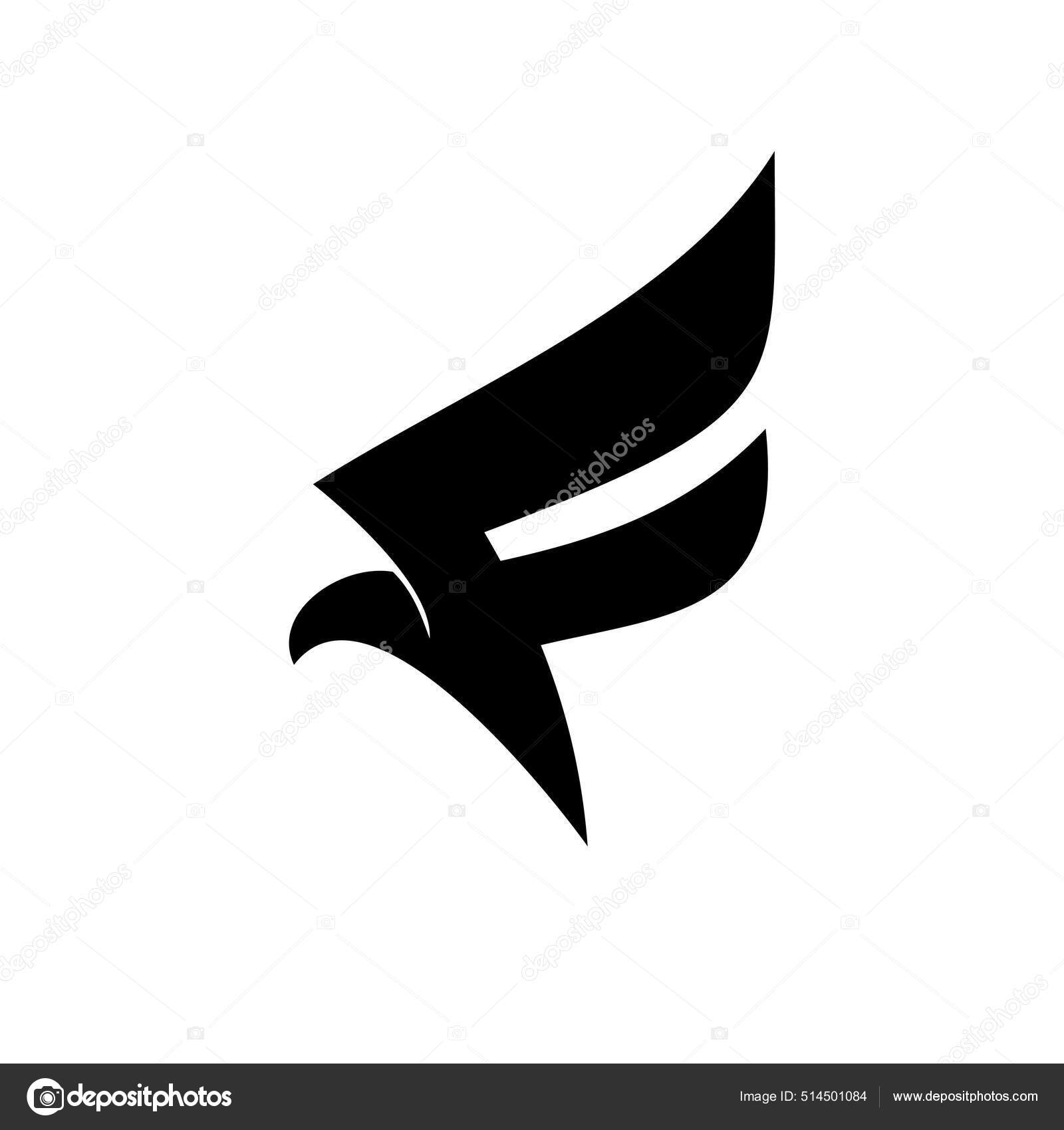 Eagle Falcon Letter Vector Logo Design Template Isolated White ...